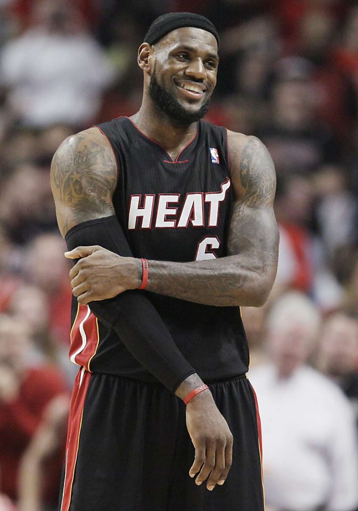 Sports people: LeBron James, Brandon Marshall