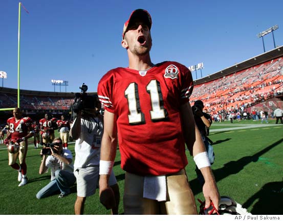 At long last, the sun comes out, and Alex Smith can smile again