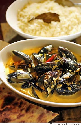 Mussels, Indian style