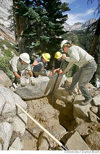 Stonecraft a found art in the Sierra / Trailwork skills take hold in ...