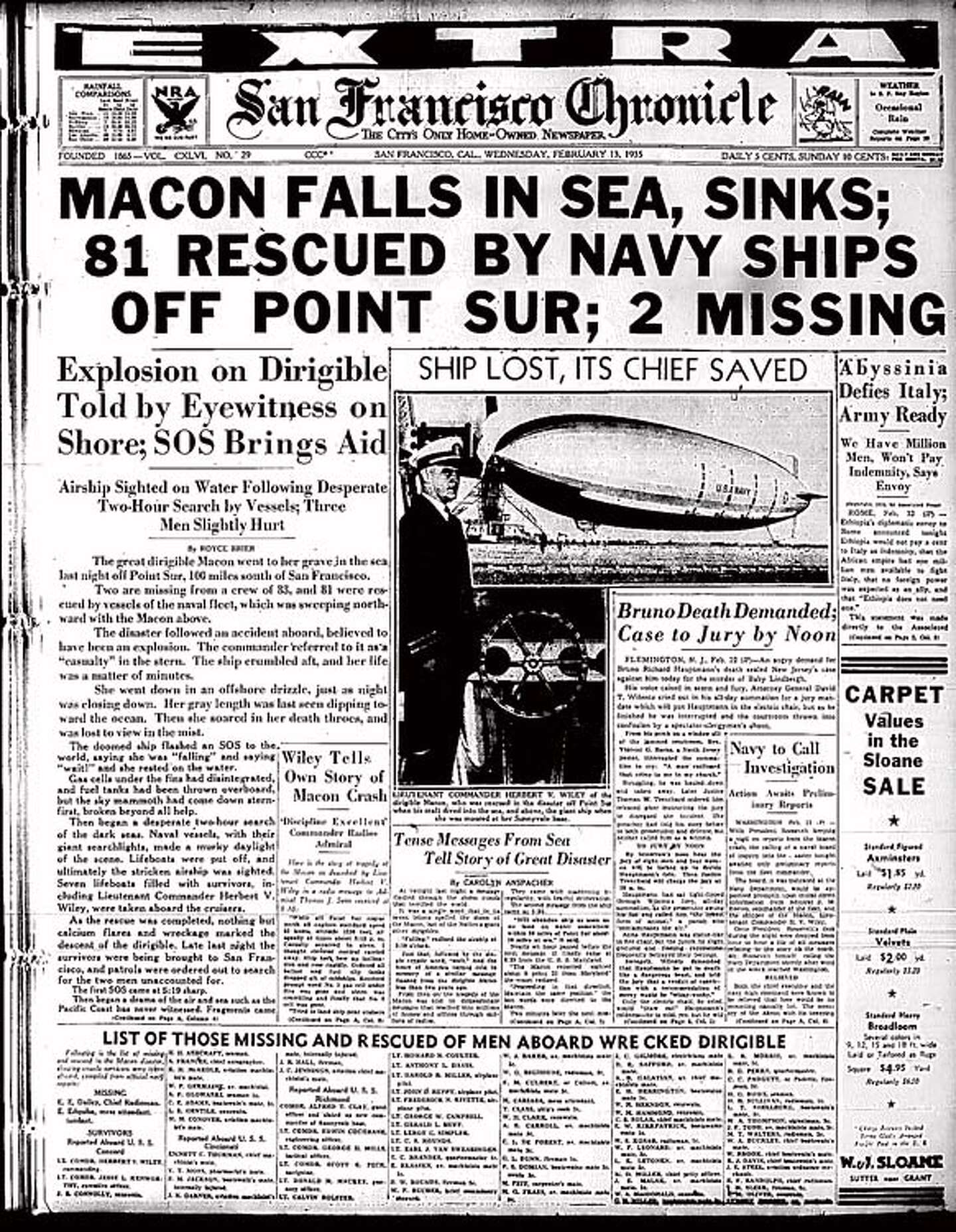 MONTEREY / Macon wreckage images on video / New research into crash off ...