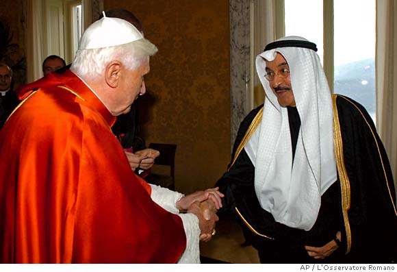 Pope hosts envoys from Muslim nations / He again expresses respect as ...