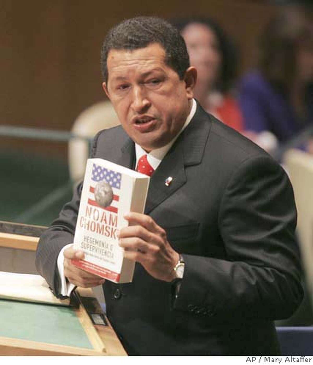 Chomsky book a best-seller after Chavez speech