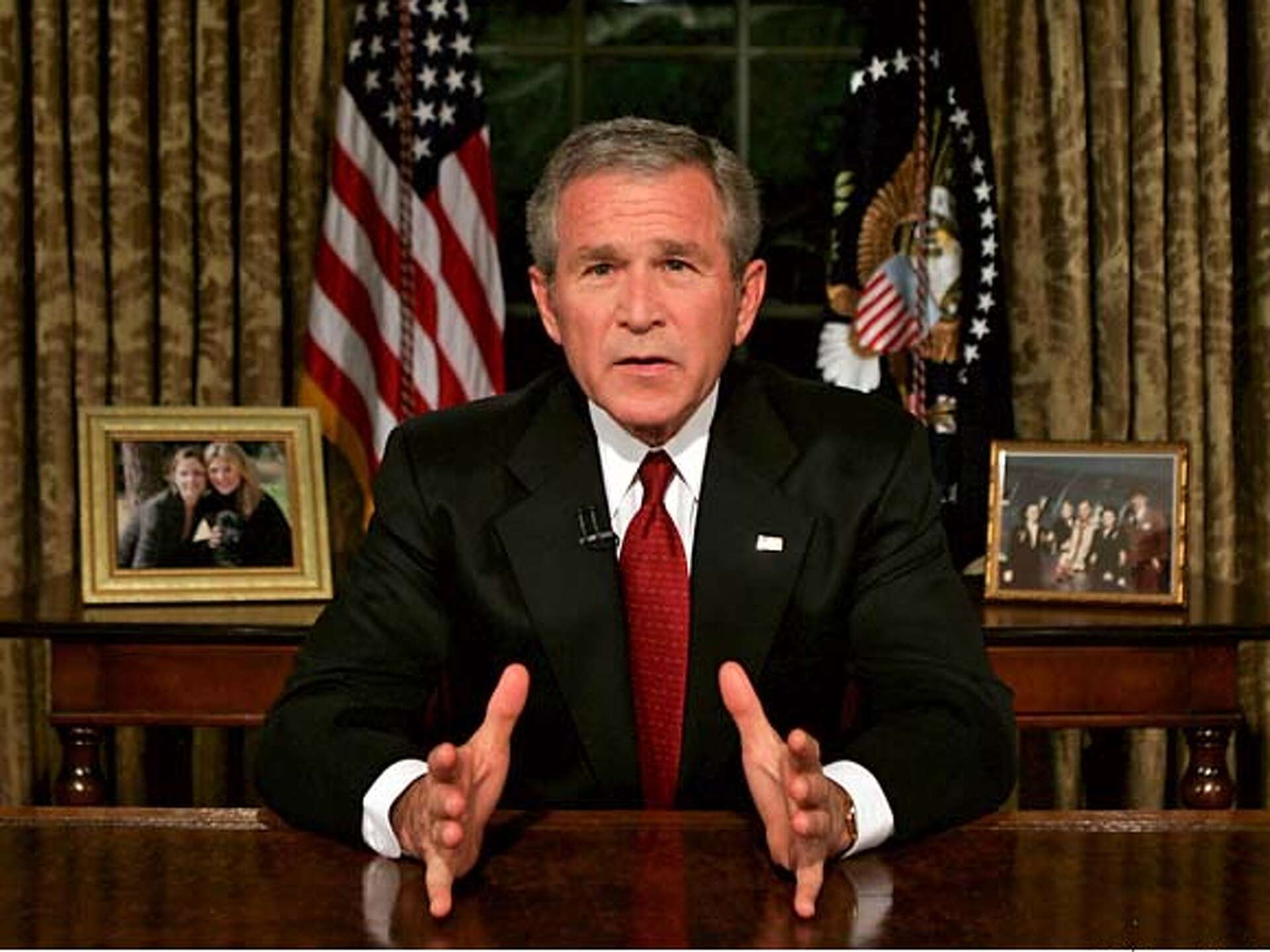 9/11: FIVE YEARS LATER / Bush defends war / President uses Sept. 11 ...