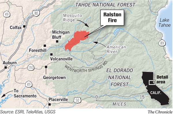 PLACER COUNTY / Residents near fire urged to evacuate