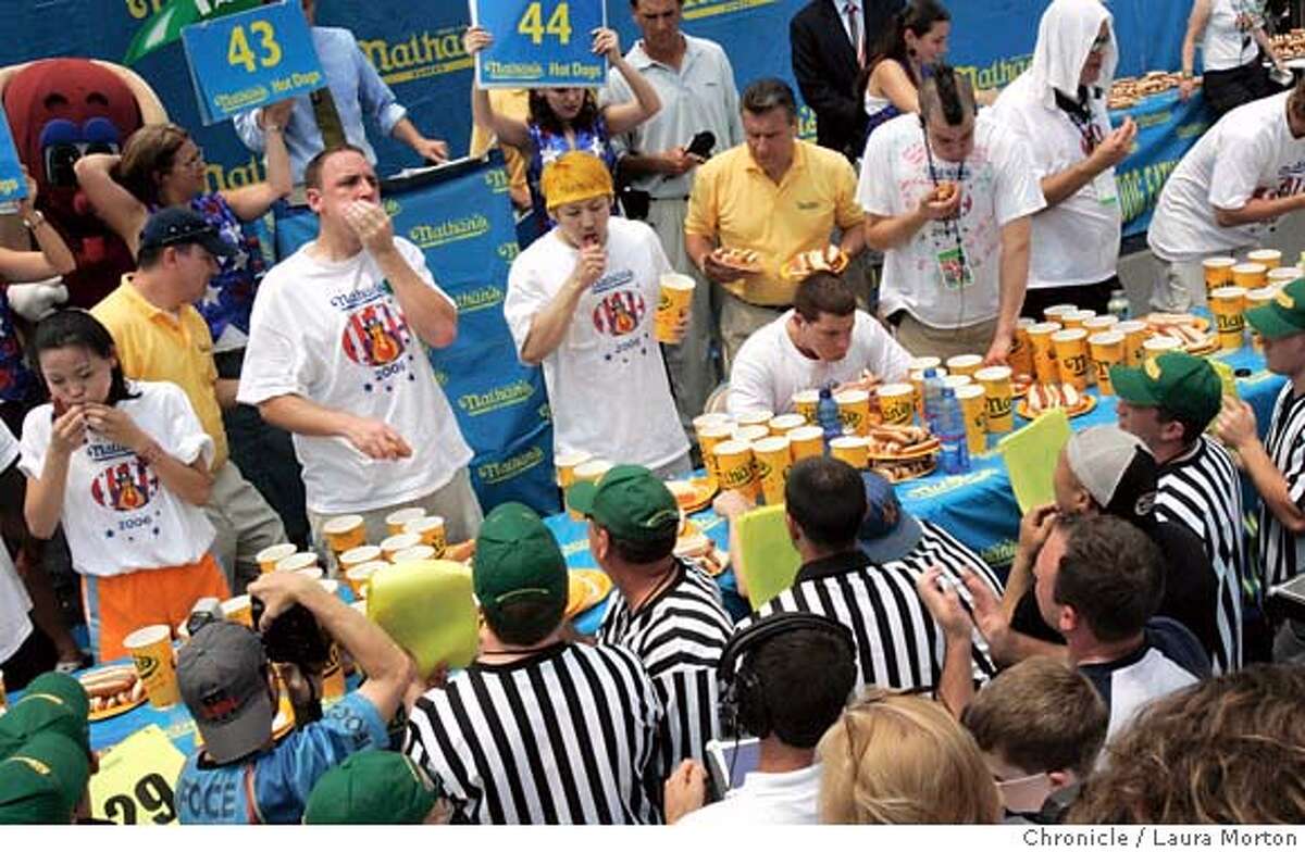 EATING CONTEST IS DOGGED BY CONTROVERSY / San Jose challenger's dreams ...
