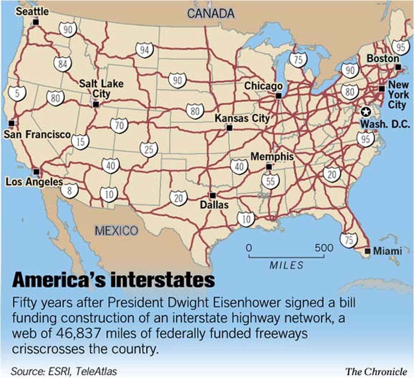 THE INTERSTATE HIGHWAY SYSTEM AT 50 / America in fast lane with no exit ...