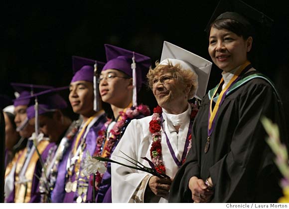SAN FRANCISCO / 98-year-old graduate has whirlwind day