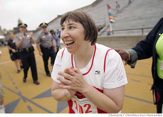 A special victory for 400-meter sprinter