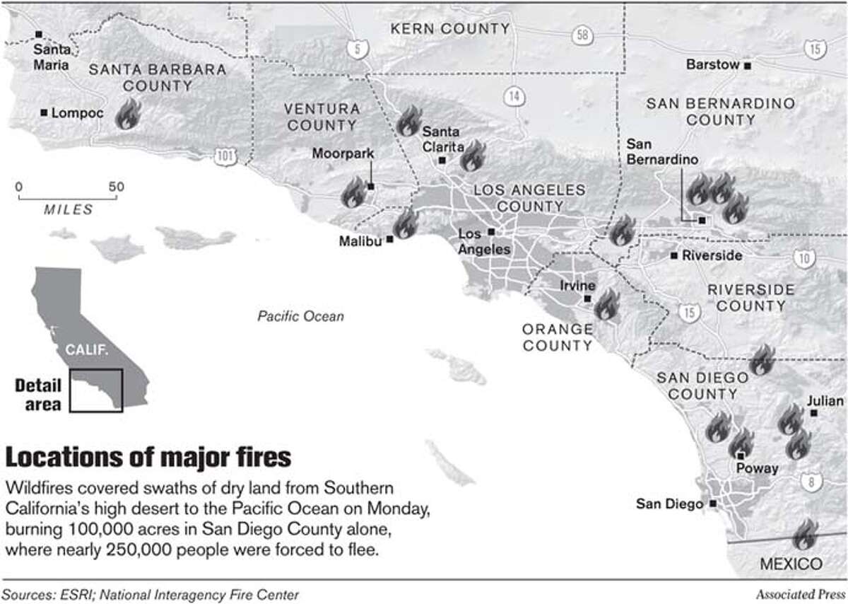 With risk reduced here, Bay Area sends firefighters south