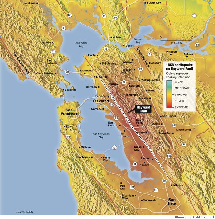 Hayward Fault Is Our Deadliest A Tectonic Time Bomb