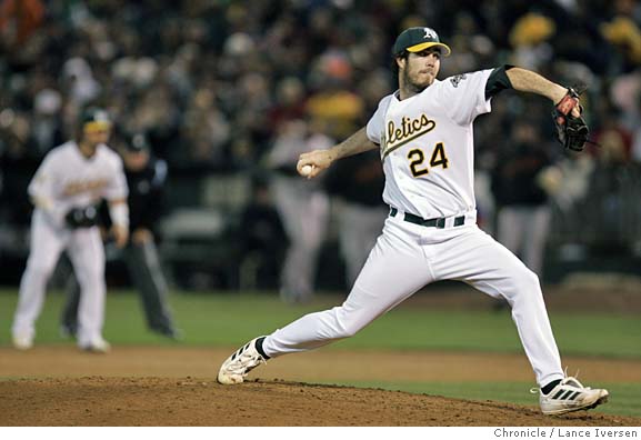 A's right-hander keeps everything under control