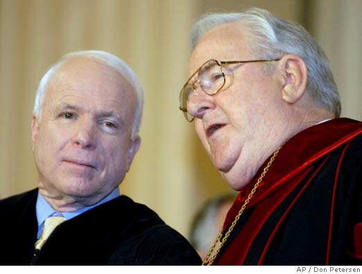 McCain tells grads he still supports Iraq war / But he urges those who ...
