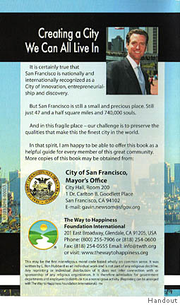 Group censured for using Newsom's image in pro-Scientology booklet