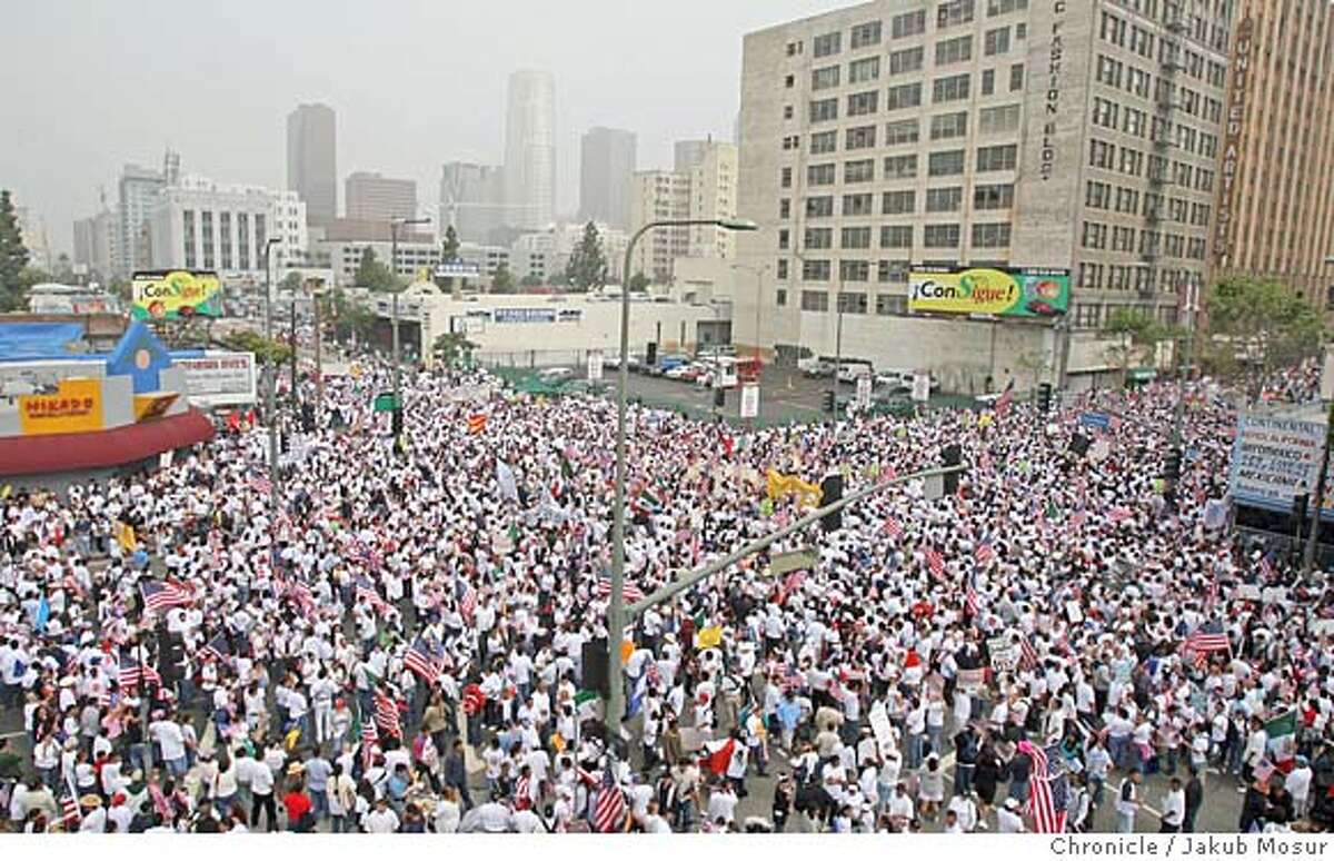 Huge crowd marches through L.A.