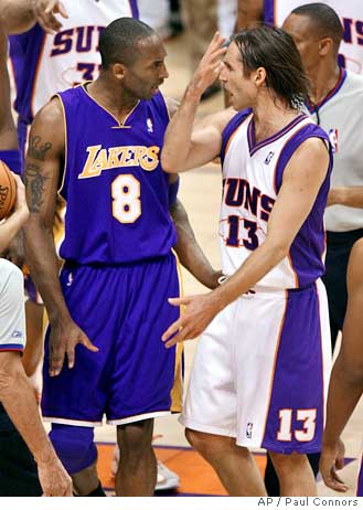 Fuel for the MVP fire / Nash, Bryant together in playoff spotlight