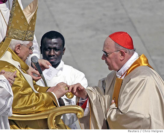 At Vatican, power comes to the archbishop / S.F.'s Levada is now church ...