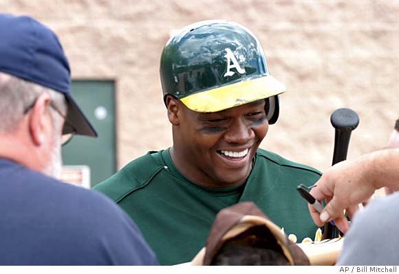 Hurt's so good in his A's debut