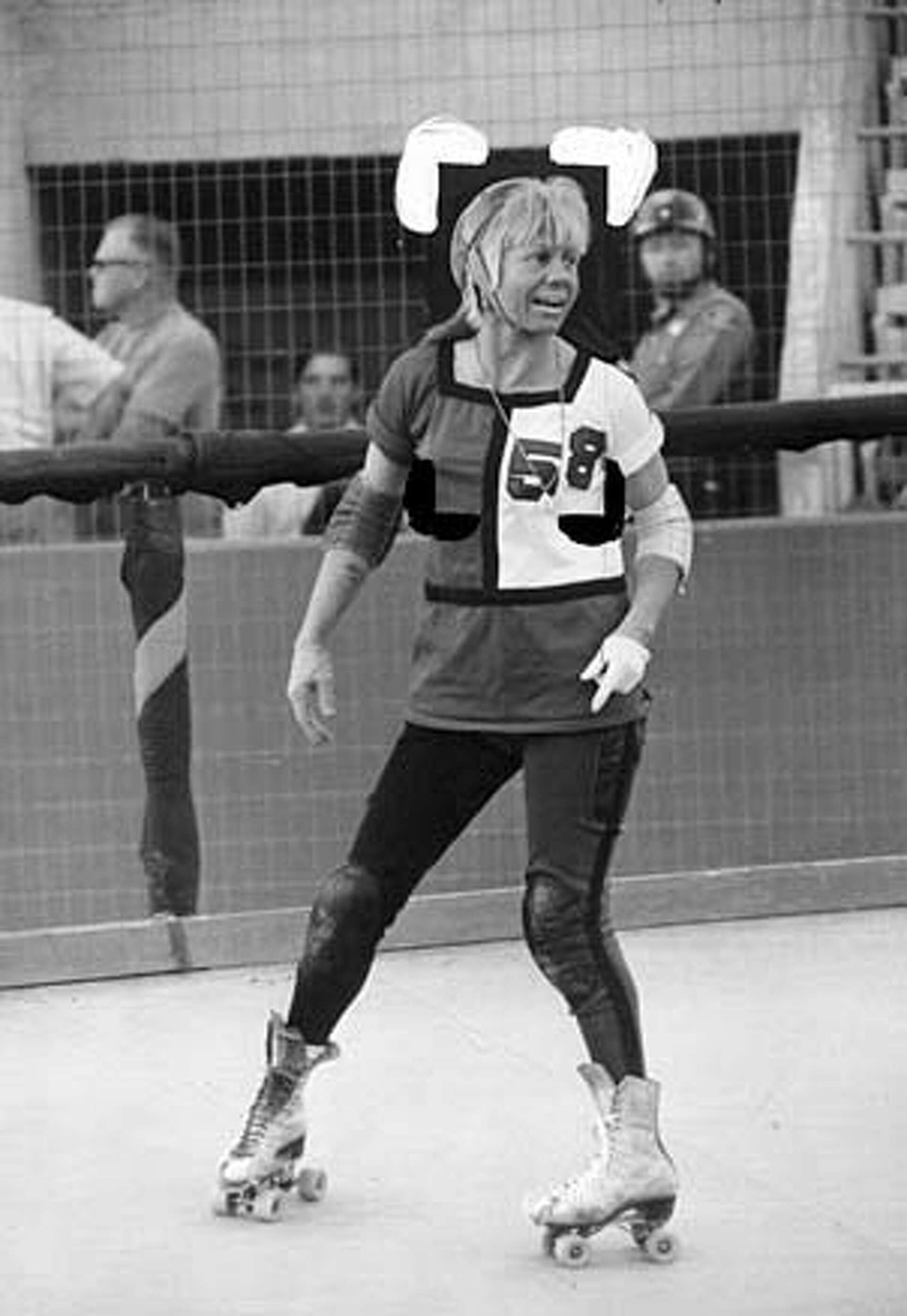 Ann Calvello -- the flamboyant villainess of roller derby