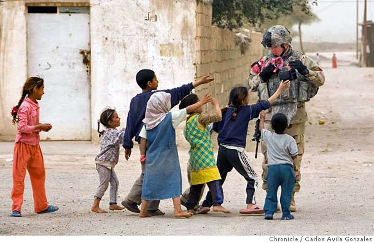 U.S. soldiers connect with residents in small Iraqi town