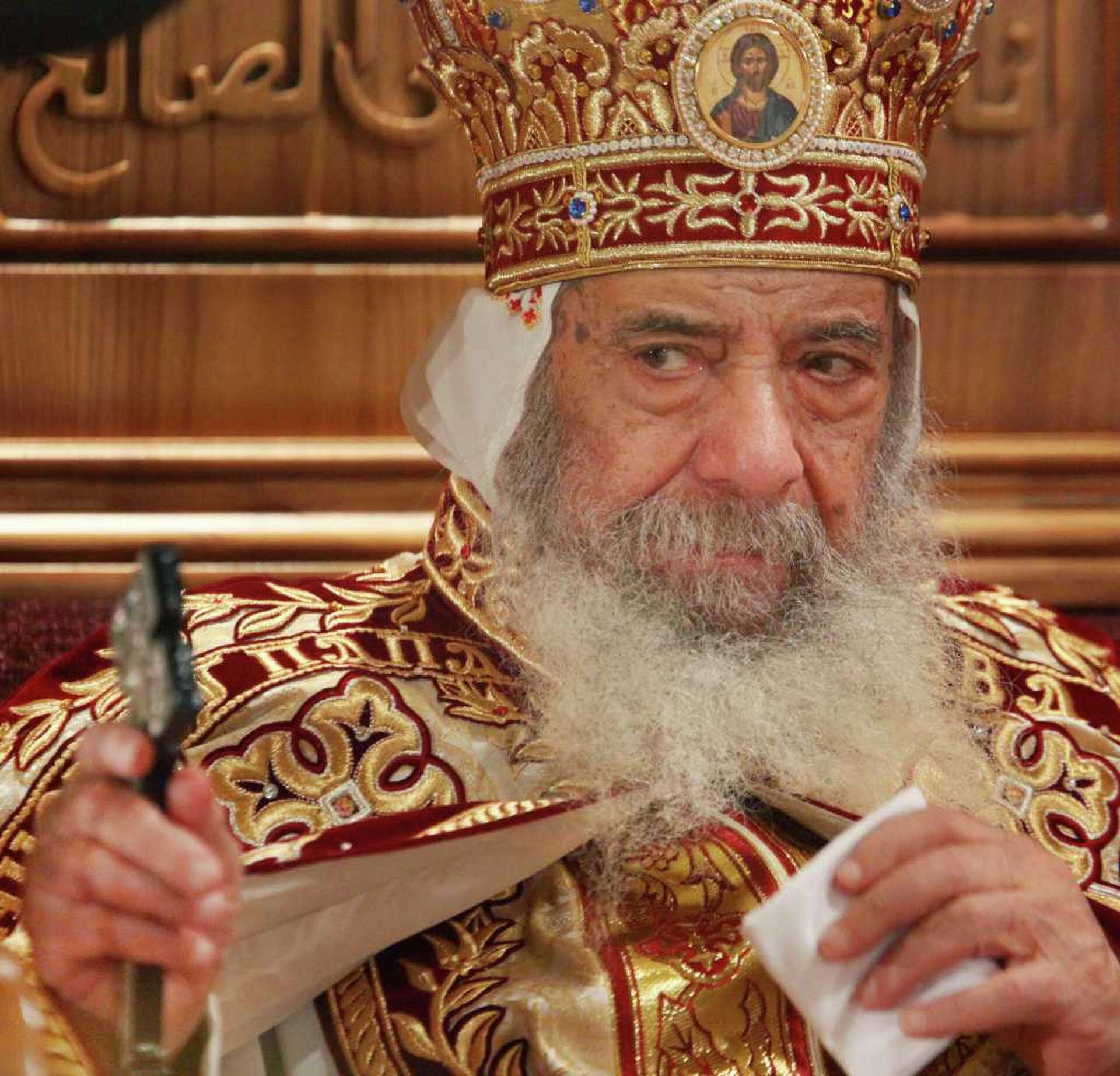 Christians mourn Coptic pope