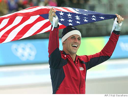 Built for speed / Hedrick picks up his third long-track medal