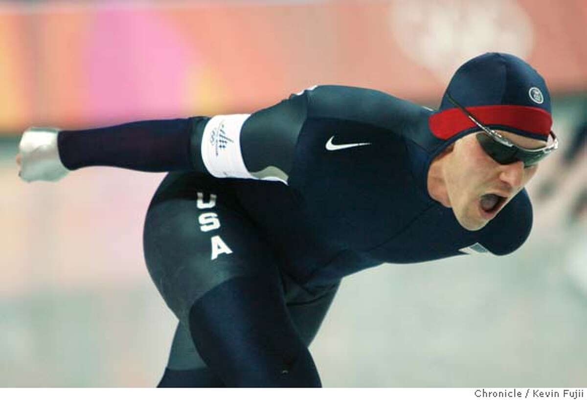 Built for speed / Hedrick picks up his third long-track medal