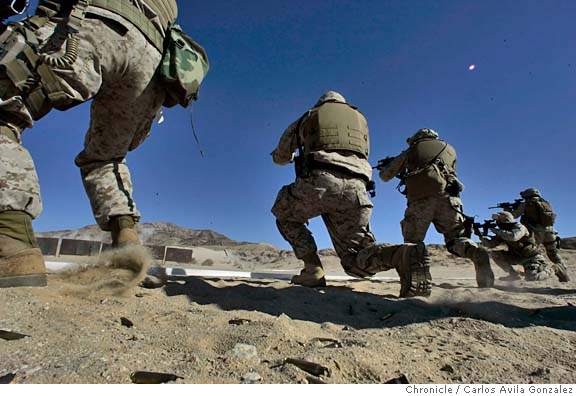 SECURING IRAQ / The new mission: Marines train in California desert for ...