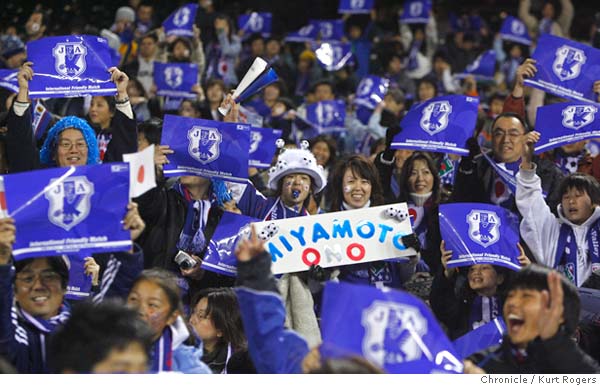 Stunning turnout for U.S.-Japan soccer match