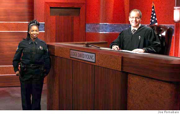 Gay TV jurist Young dispenses justice with song on new TV show