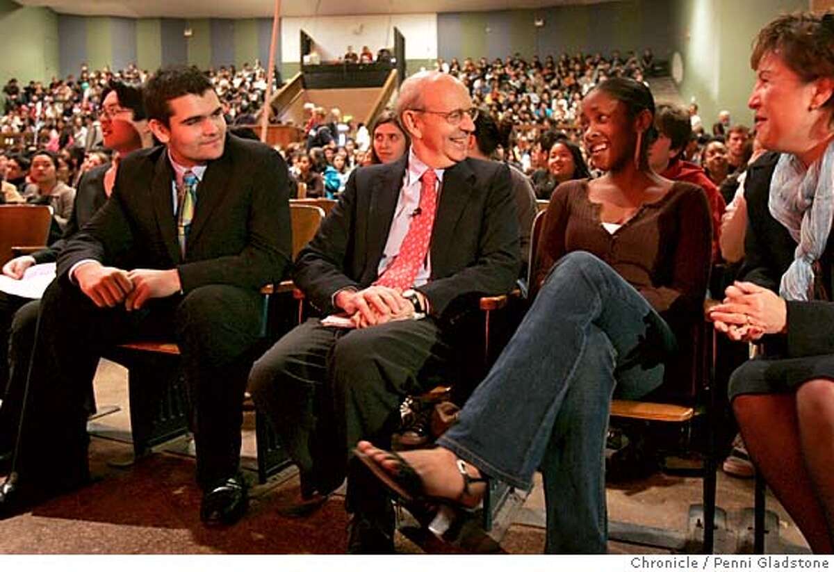 SAN FRANCISCO / Judicial term limits just fine by Breyer / High court ...