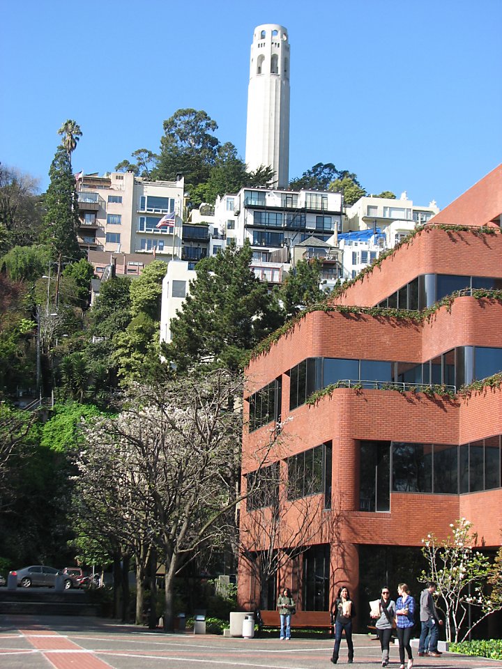 Coit Tower: Slender, steep and still turning heads