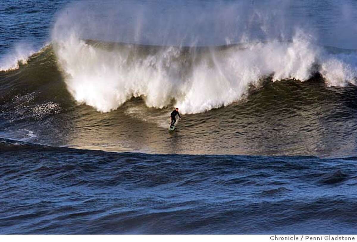 For a swell time ... / Surfers waiting for perfect waves at Maverick's