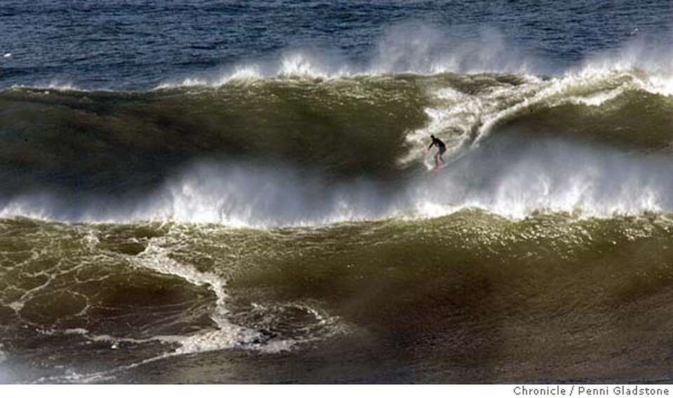 For a swell time ... / Surfers waiting for perfect waves at Maverick's