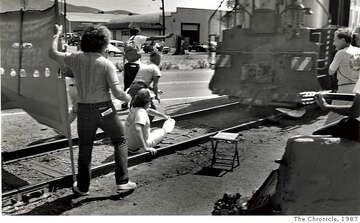 Brian Willson and supporters mark 20th anniversary of train protest