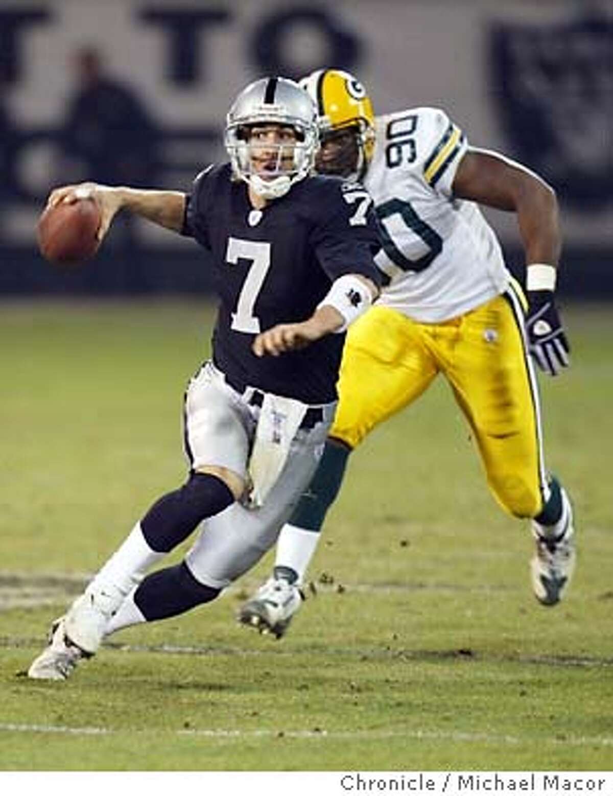 The son rises / Favre takes center stage in Oakland