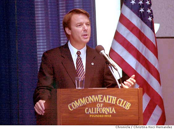 Candidate Edwards says ideas, not just anger, needed to beat Bush ...