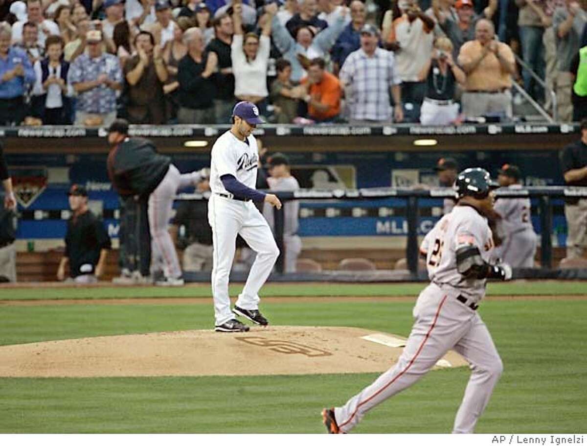 Side by side with Aaron / Bonds' historic home run, dogged by ...