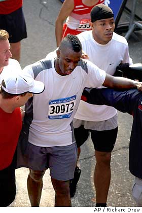 Is a match race against Oprah next? / P. Diddy's marathon raises $2 million