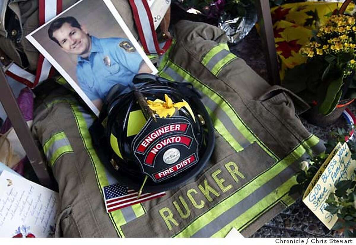 A city and its firemen mourn their fallen comrade