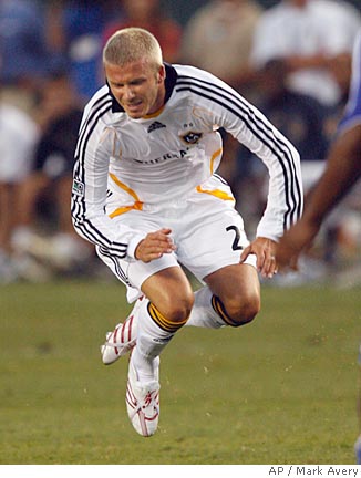 Starry opening night / Beckham's debut short, but few seem to care