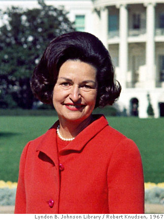 LADY BIRD JOHNSON: 1912 - 2007 / She broadened first lady's domain ...