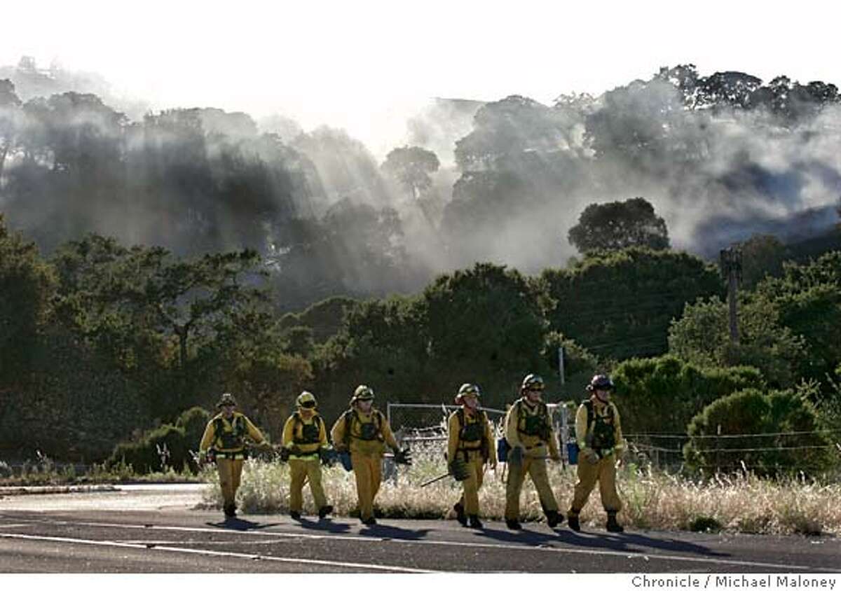 Brushfire near Palo Alto largely contained