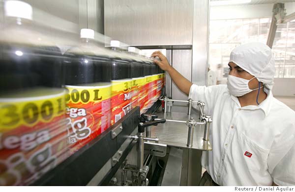 Upstart firm in Peru taking fizz out of cola giants / Coke, Pepsi face ...