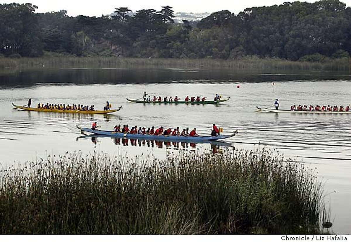 Dragon boats bring paddles and culture to Lake Merced