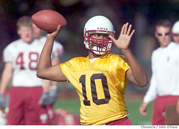 Back where he started / Stanford's Lewis accepts role as reserve QB