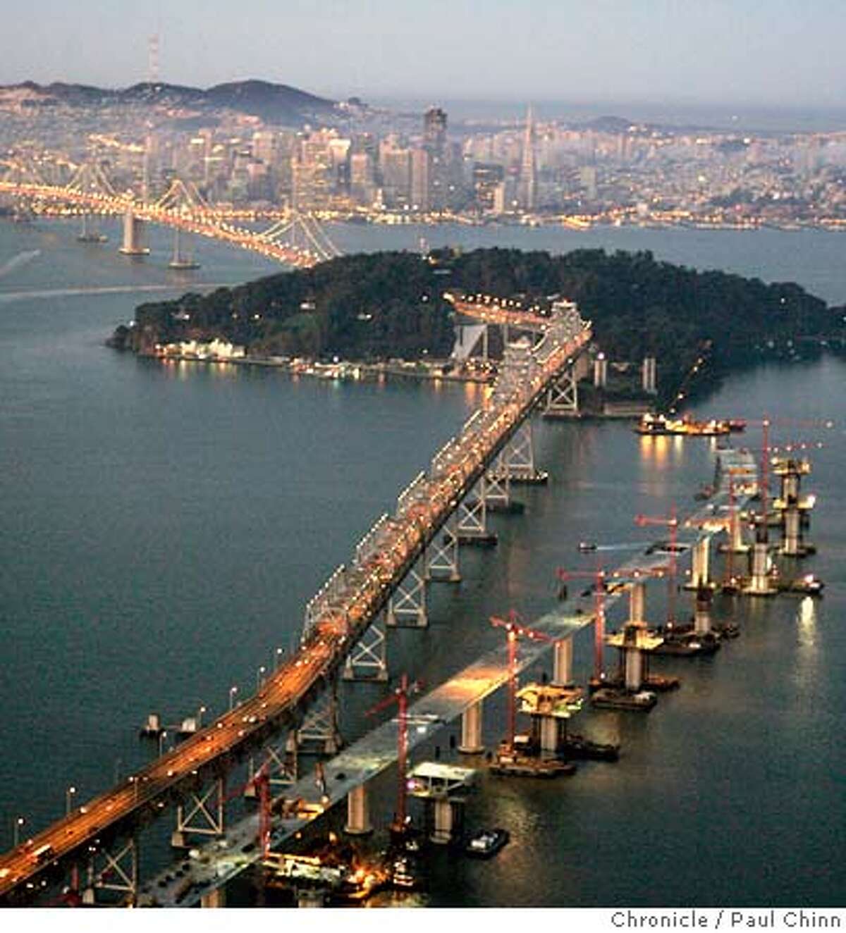 A BRIDGE SO FAR / SKYWAY SOARS OVER BAY AS NEW EAST SPAN TAKES SHAPE