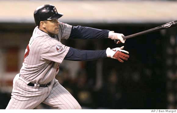 Kotsay's return welcome in loss / A's fall to Twins in rematch of ...