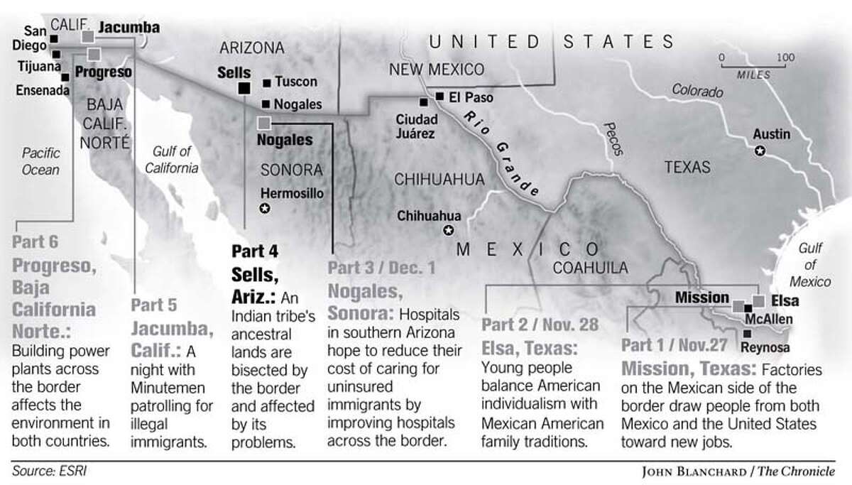 ON THE BORDER / For the Tohono O'odham, the U.S.-Mexican border is a ...