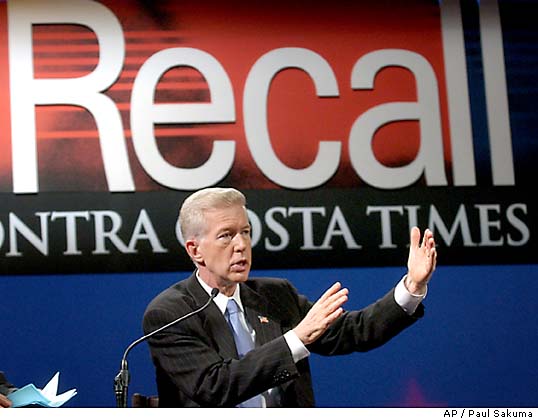 Davis tries to reconnect with voters / During debate, governor admits ...